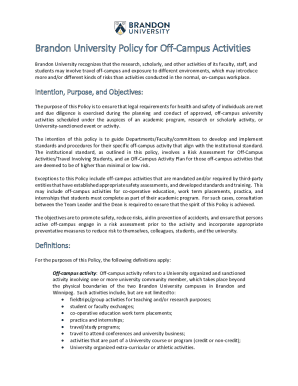 Fillable Online Statement of Students Rights and Responsibility Policy ...