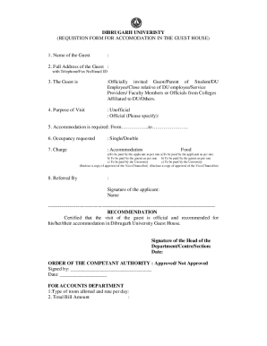 Fillable Online Guest House Reservation Form Template - Jotform Fax ...