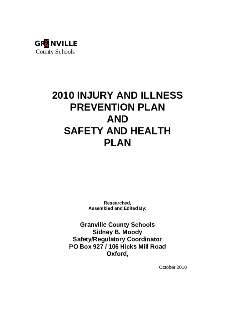 Injury Illness Prevention ProgramCalifornia State University ... Doc ...