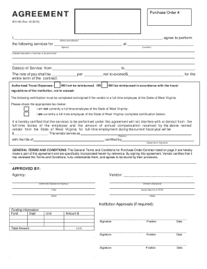 Fillable Online Purchase Order Agreement: Definition & Sample Fax Email ...
