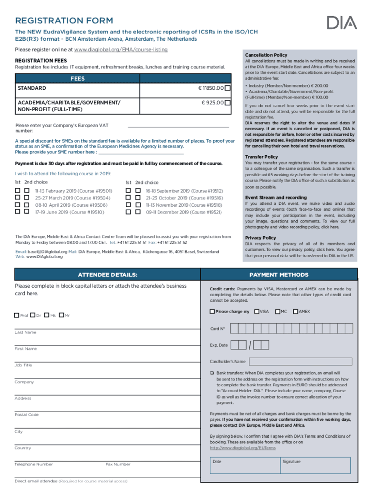 Fillable Online ICH E2B (R3) EudraVigilance - Pharmaceutical Executive ...