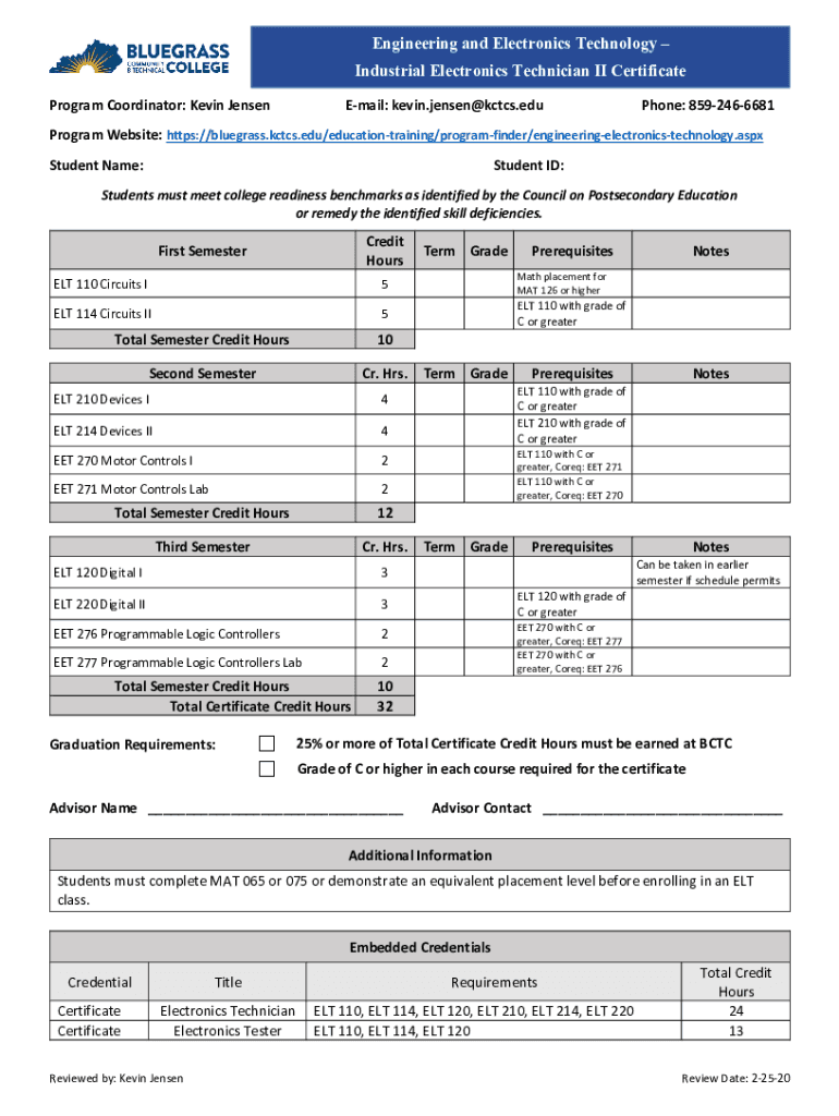 Fillable Online elt-certificate-industrial-electronics-technician-2 ...