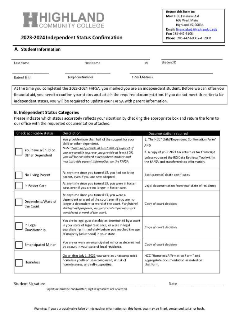 Fillable Online At the time you completed the 2023-2024 FAFSA, you ...