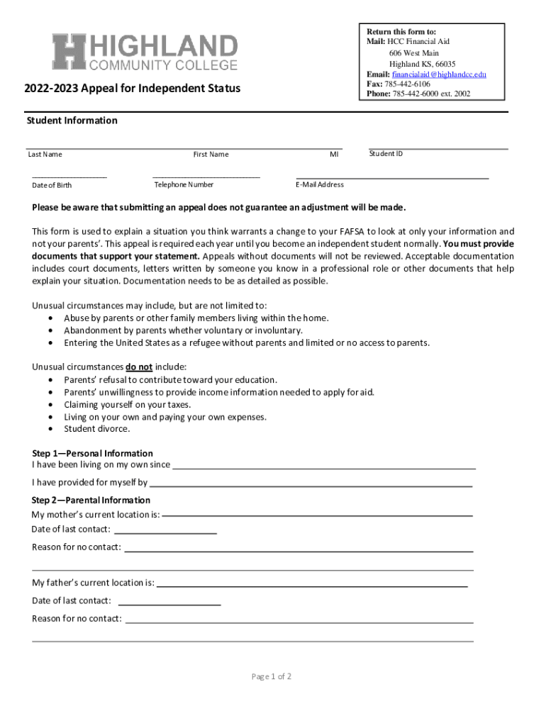 Fillable Online Please be aware that submitting an appeal does not guarantee an adjustment will ...