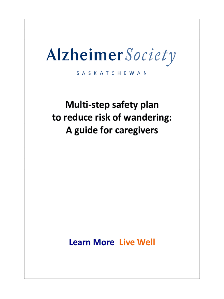 Fillable Online Learn More Live Well - Multi-step Safety Plan ...