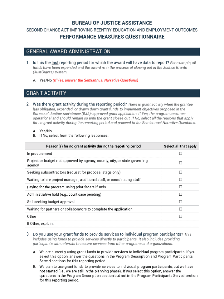 Fillable Online BJA Second Chance Act Improving Reentry Education and ...