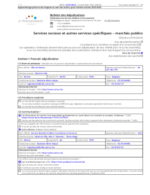 Remplissable En Ligne marchespublics wallonie Formulaire standard 21 ...