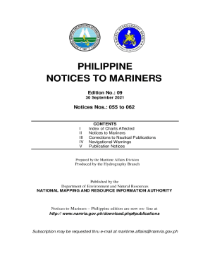 Fillable Online philippine notice to mariners september 2022 edition ...