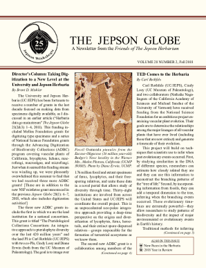 Fillable Online ucjeps berkeley Jepson Flora Project: Jepson eFlora ...