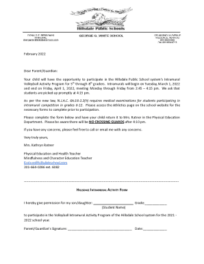 Fillable Online Principal / Welcome to our School Letter Fax Email ...