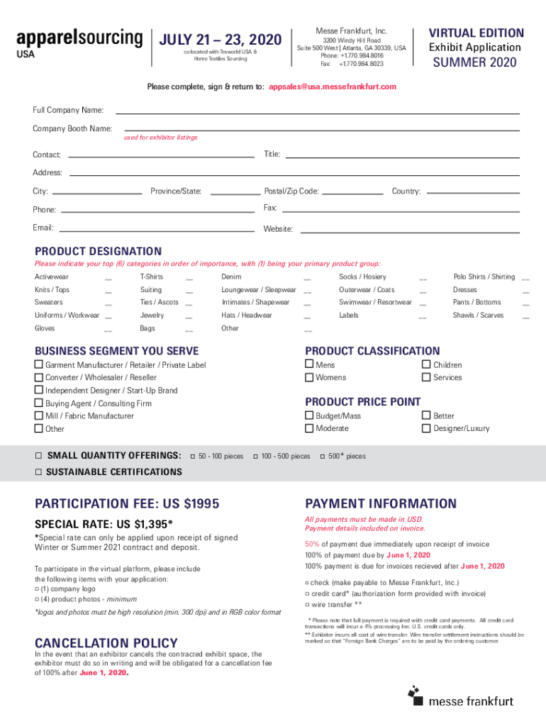 Fillable Online Textiles Went Virtual for Texworld USA's Summer Edition Fax Email Print - pdfFiller