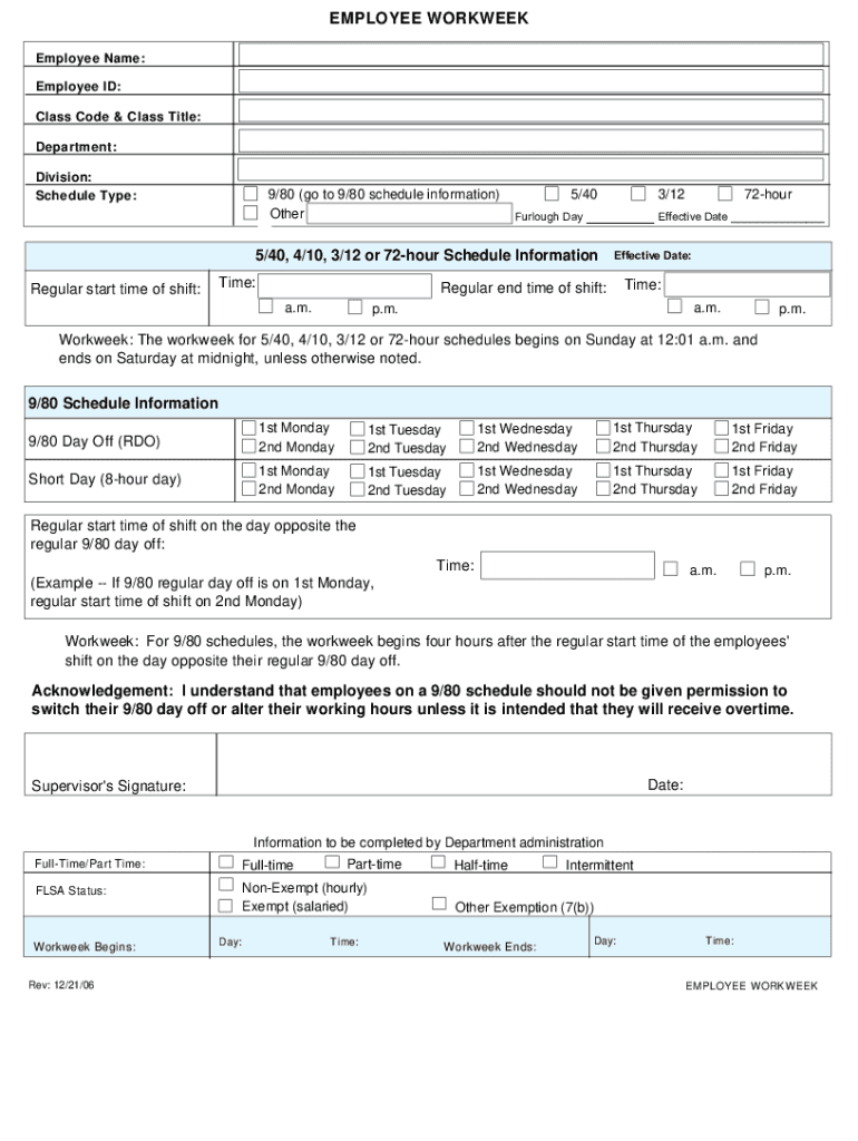 Fillable Online bca lacity Employee Work Classifications/Categories and ...