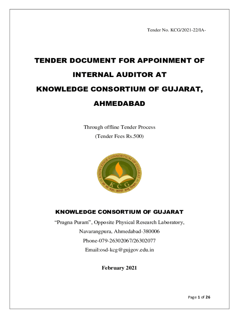 Fillable Online Tender-No.GMRC-FA-Internal-Audit-01 ... - Gujarat Metro Rail Fax Email Print ...