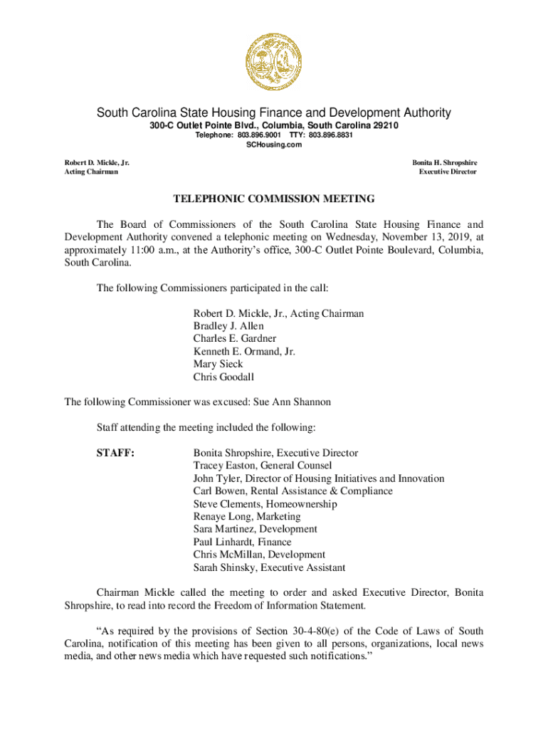 Fillable Online South Carolina - SC Housing Fax Email Print - pdfFiller