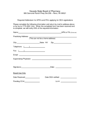 Fillable Online bop nv Nevada State Board of Pharmacy 985 Damonte Ranch ... Fax Email Print ...