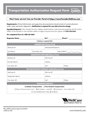 Fillable Online Outpatient Authorization Request Form Without ...
