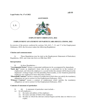 Fillable Online LN-17-Employment-Statement-of-Particulars-Regulations ...