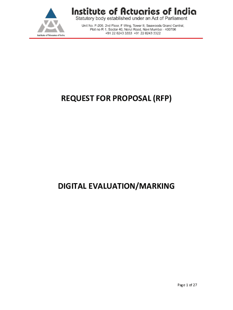 Fillable Online GUIDELINE FOR EVALUATING REQUEST FOR PROPOSAL ... Fax Email Print - pdfFiller
