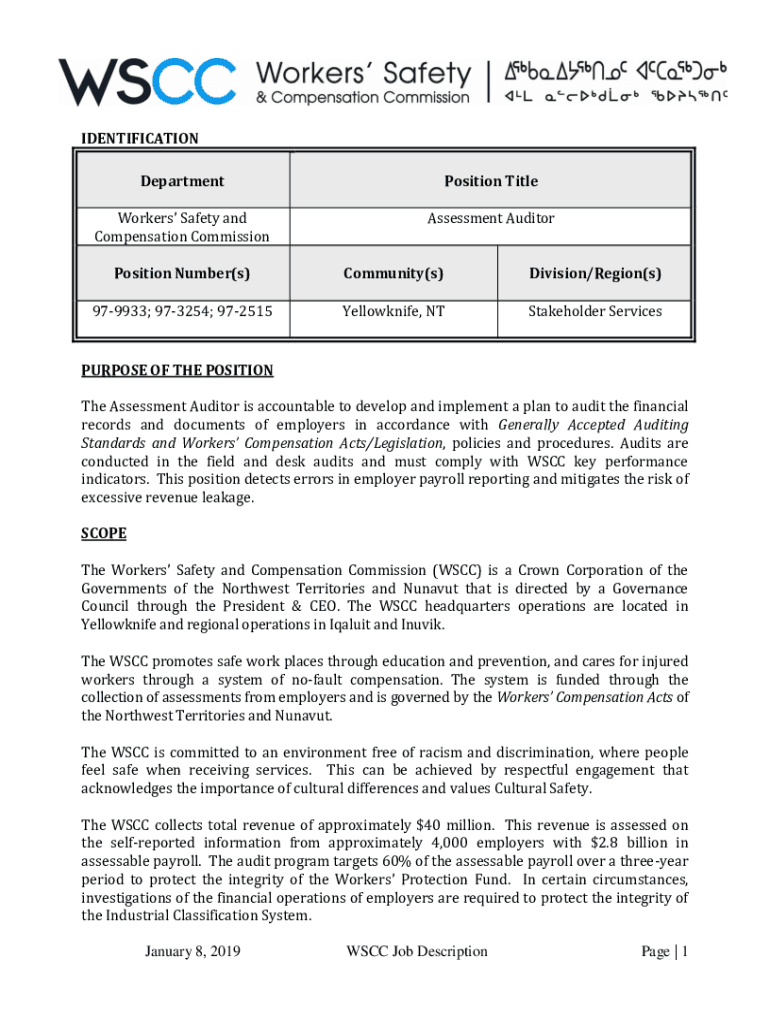Fillable Online Assessment Auditor Fax Email Print - pdfFiller