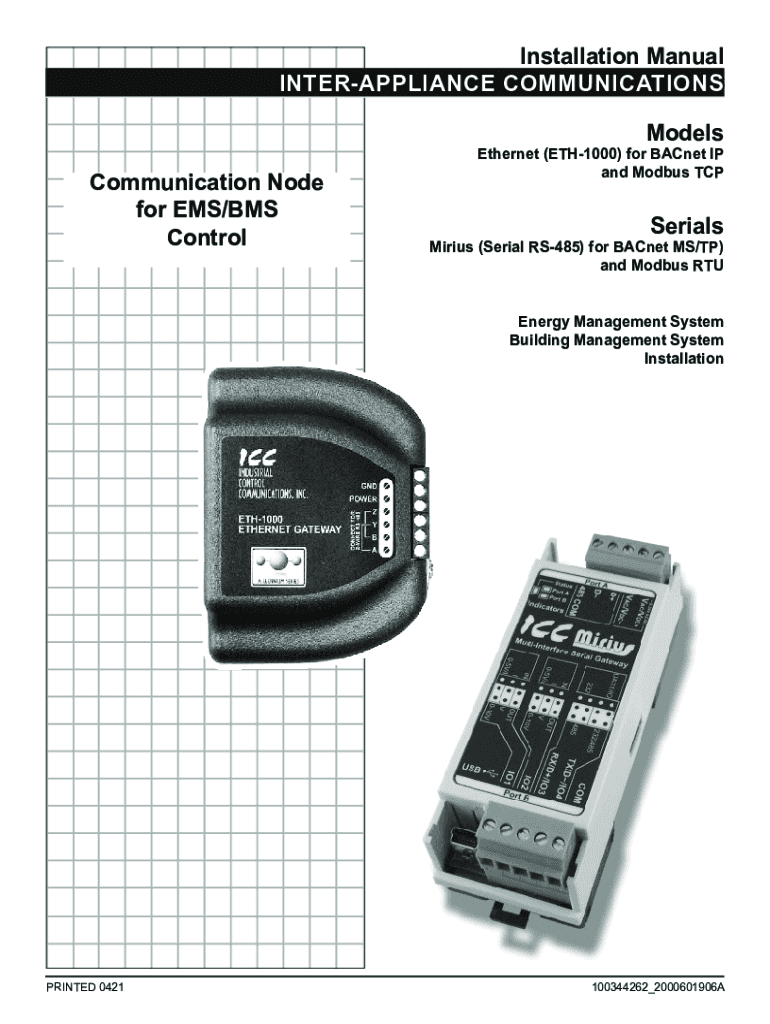 Fillable Online ETH-1000 User's Manual Fax Email Print - pdfFiller