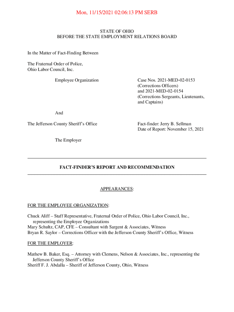 Fillable Online serb ohio fraternal-order-of-police-contract.pdf - The ...