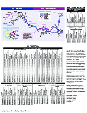 Fillable Online 69 Trafford P69 Trafford Flyer: Monday Through Friday ...