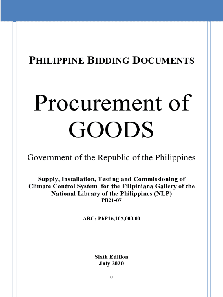 Fillable Online BIDDING DOCUMENTS for 1 Lot Supply, Delivery, ... Fax Email Print - pdfFiller