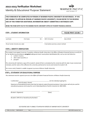 Fillable Online 22-23 Educational Purpose Worksheet.pub Fax Email Print - pdfFiller