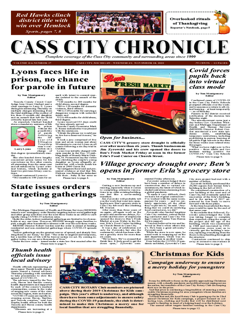 Fillable Online newspapers rawson lib mi Bulletin Daily Paper 11-02-14 ...