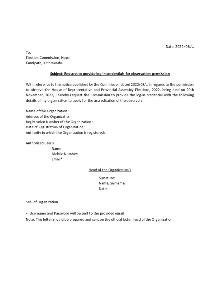 Fillable Online Sample Letter to Election Officials Regarding ...