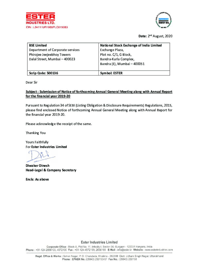 Fillable Online trading-window-closure-letter.pdf - Tech Mahindra Fax ...