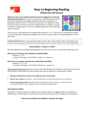 Fillable Online Keys Beginning Reading Registration Fax Email Print ...