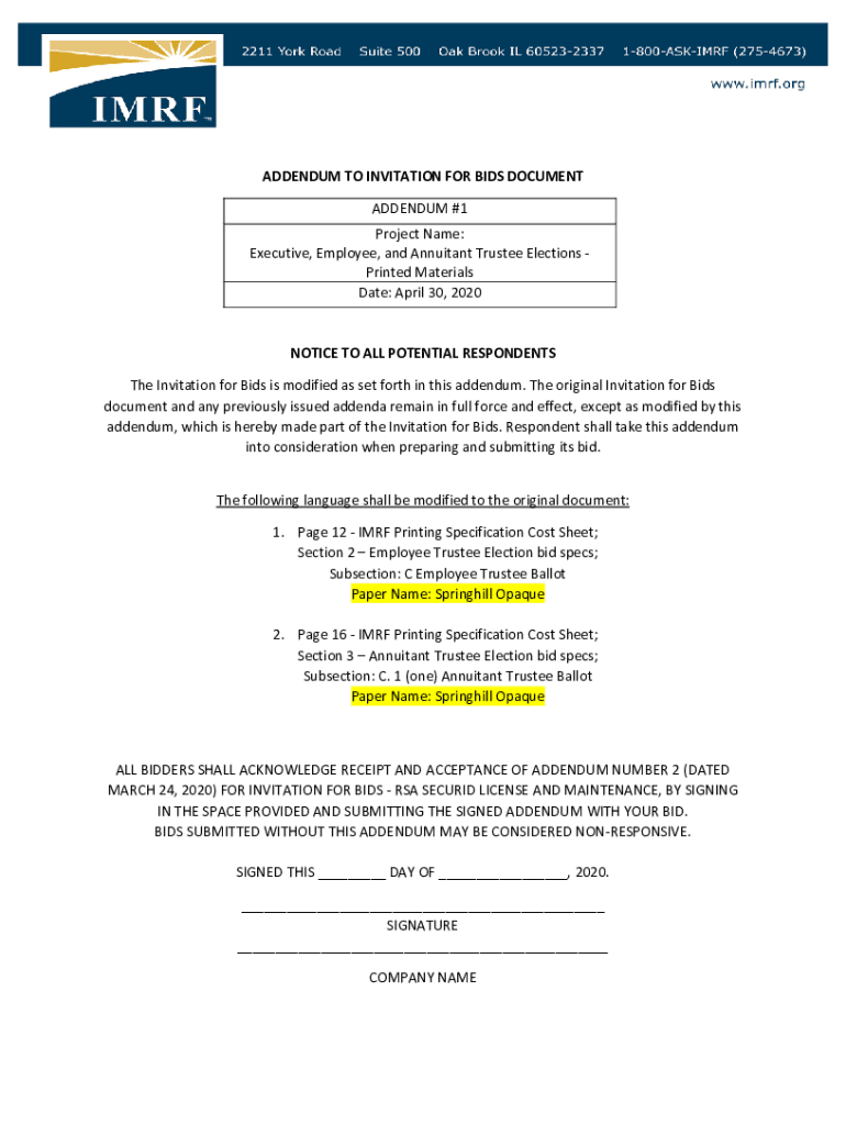 Fillable Online IMRF - Request for Proposal (Services) Fax Email Print ...