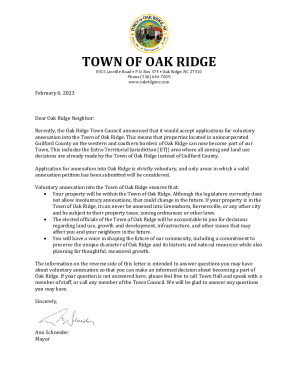 Fillable Online Oak Ridge NC - Cities and Towns in the United States ...