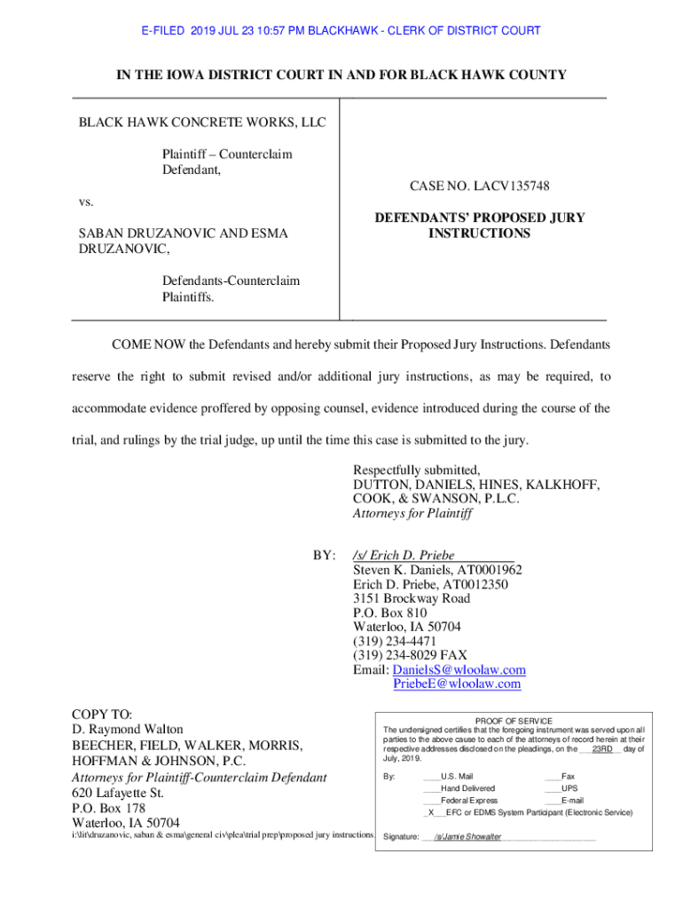 Fillable Online 205 209 45 in the iowa district court for black hawk ...