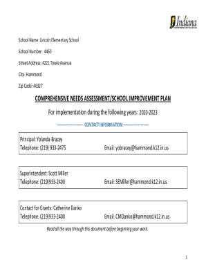 Fillable Online media doe in Abraham Lincoln Elementary School - School City of Hammond Fax ...