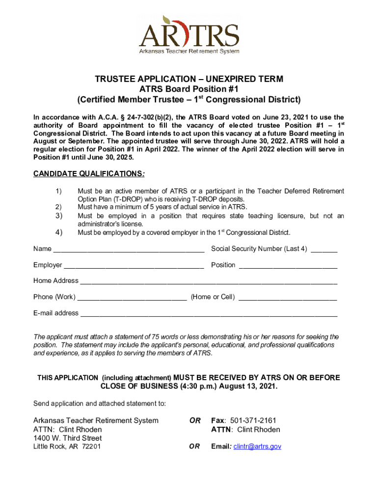 Fillable Online JISD Application For Appointment to the Board of ...