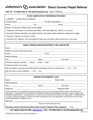 Fillable Online Direct Connect Referral Form - CME Advocate Aurora ...