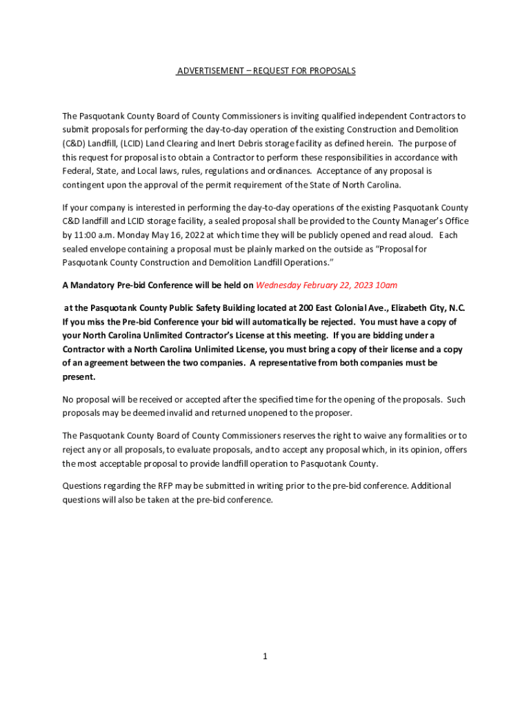 Fillable Online industry draft request for proposals design-build ...