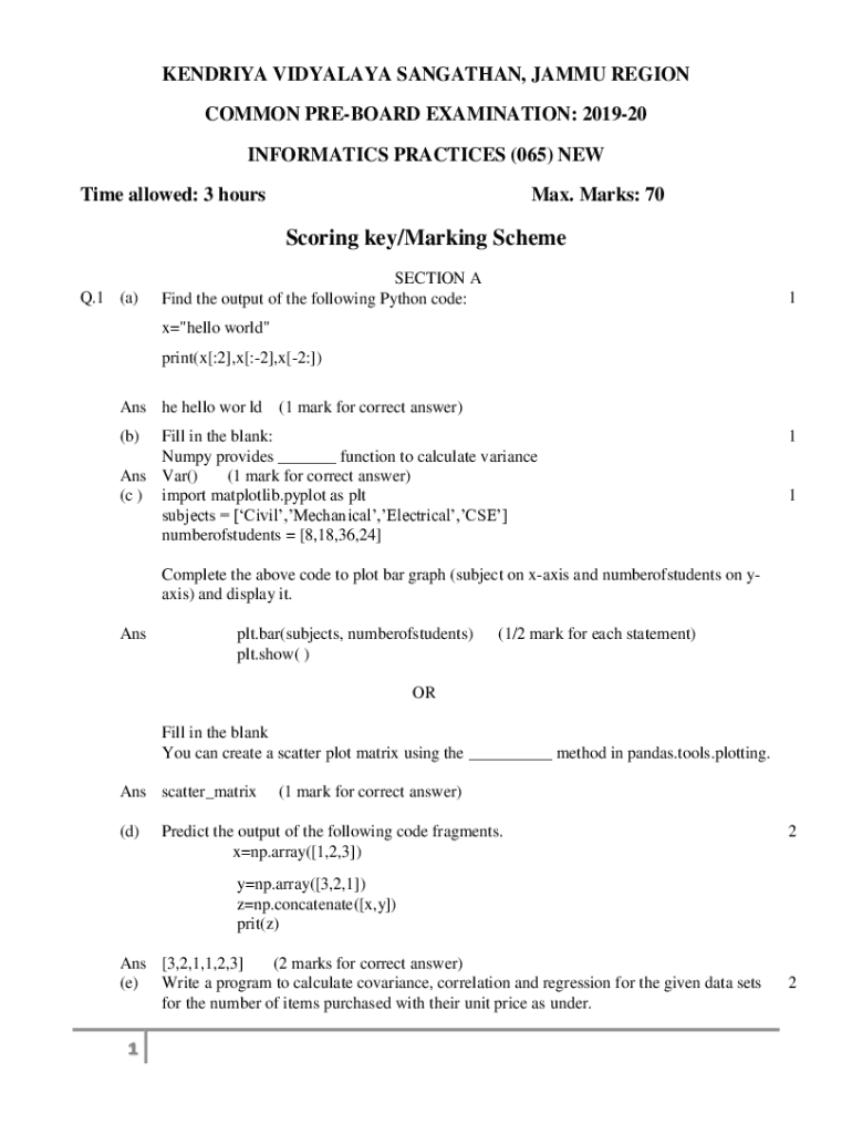 Fillable Online Sample Paper 3.pdf - KENDRIYA VIDYALAYA SANGATHAN ...