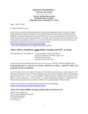 Fillable Online request for proposal (rfp) lewis county highway ...