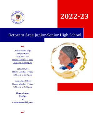 Fillable Online OCTORARA AREA JUNIOR/SENIOR HIGH SCHOOL Fax Email Print ...