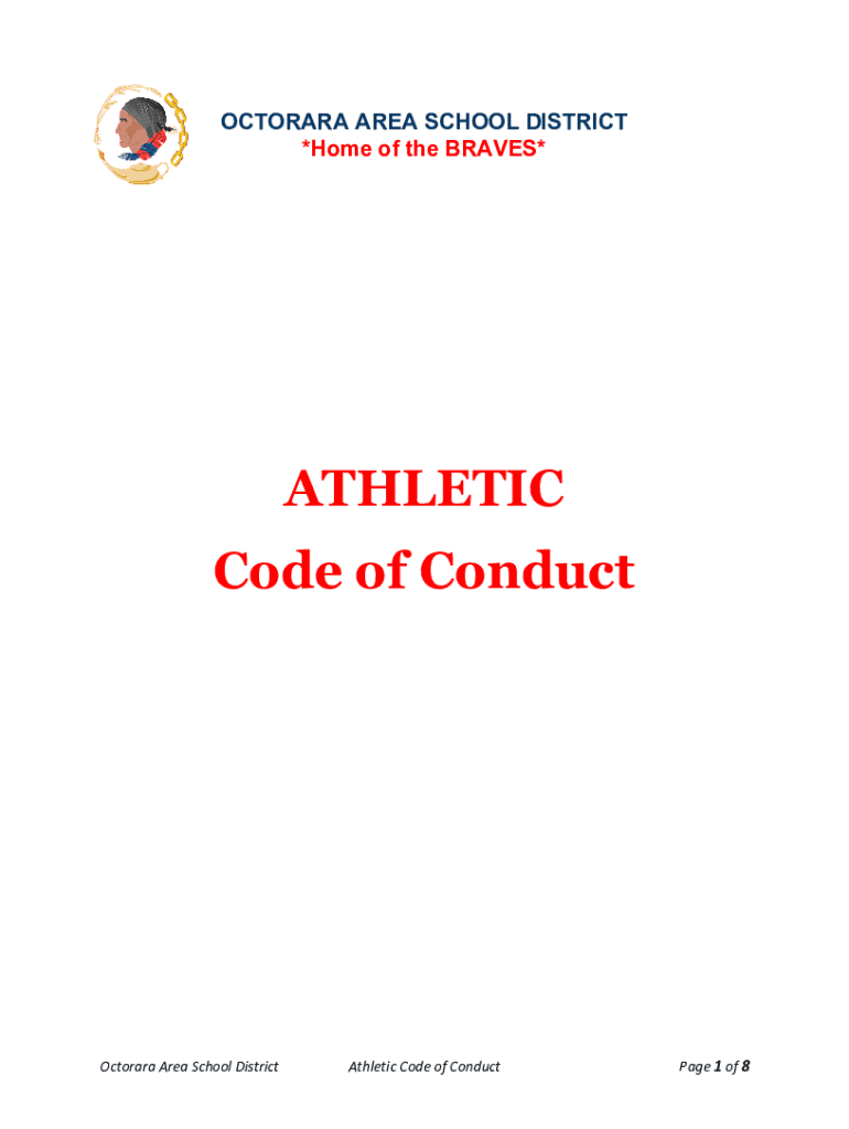Fillable Online Athletic Code of Conduct for Parents and Guardians Fax ...