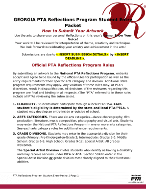 Cobb County, GA - Reflections Arts Program - Murdock PTA Doc Template ...