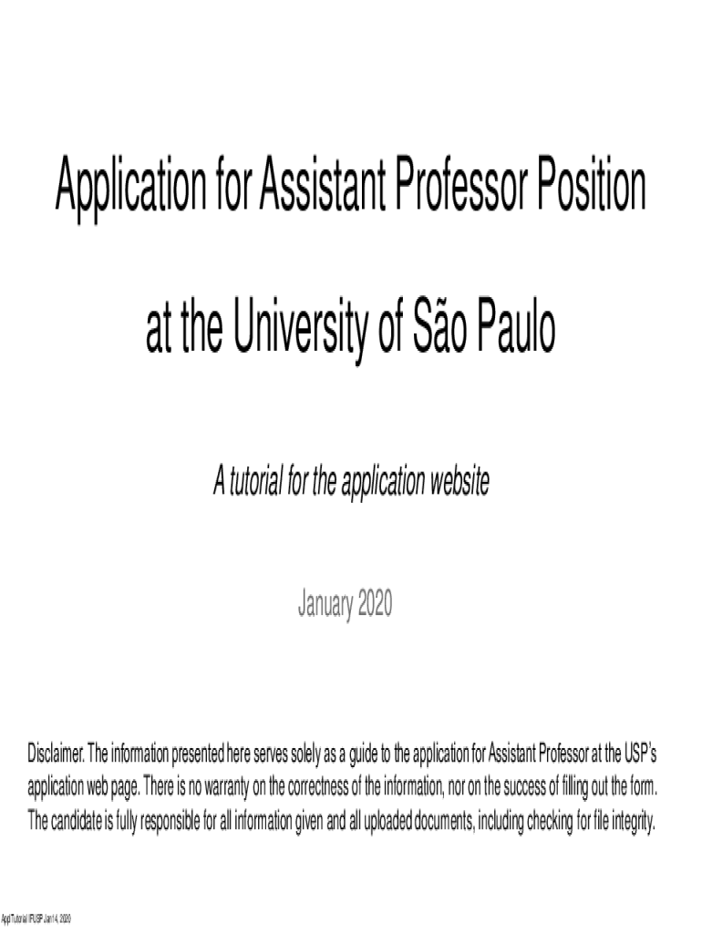 Fillable Online portal if usp Application for Professor Position a ...