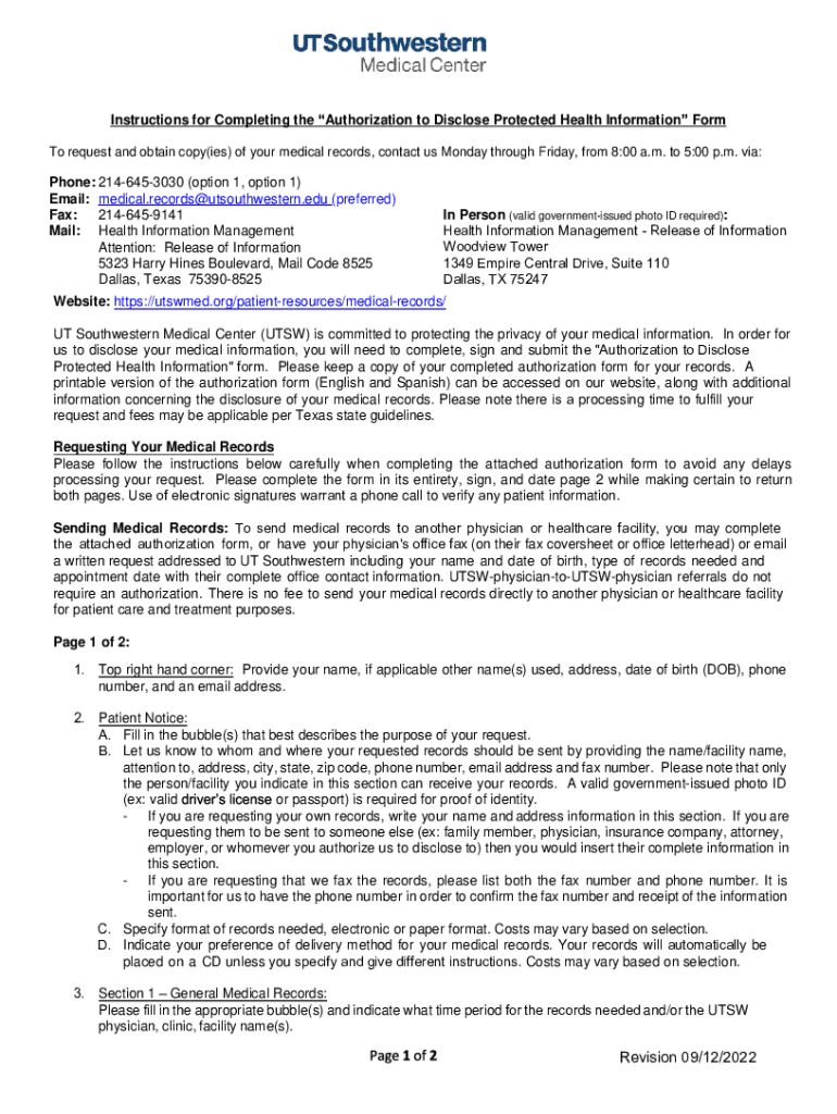Fillable Online Patient Authorization Disclosure Form Fax Email Print ...