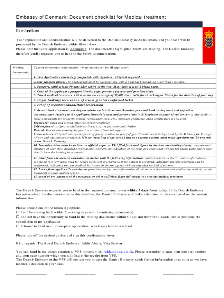 Fillable Online Denmark Visa - Danish Visa Types and Visa Policy Fax ...