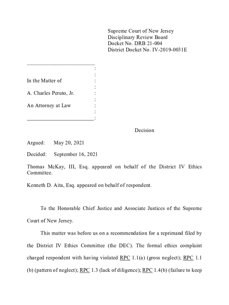 Fillable Online Death of Philadelphia attorney Chuck Peruto's former ...
