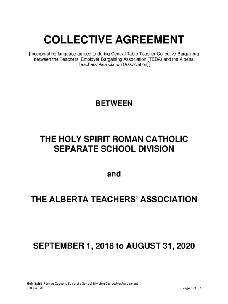 Fillable Online COLLECTIVE AGREEMENT - CUPE Alberta - Fax Email Print - pdfFiller
