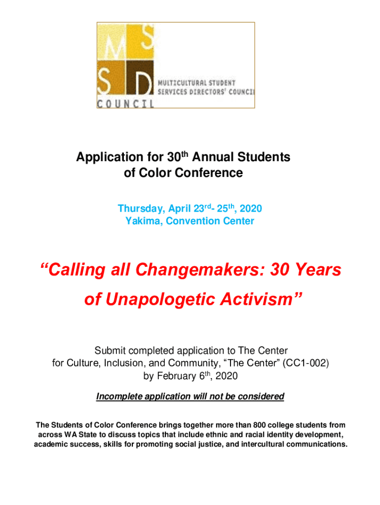 Fillable Online Find commonality in diversity at 26th annual Students ...